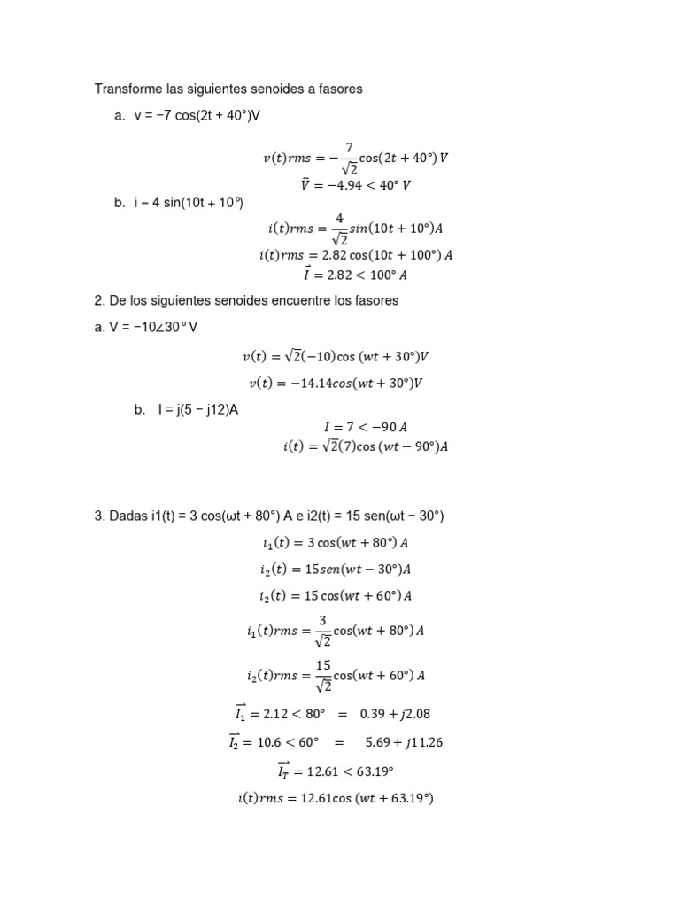 Ejercicios de Circuitos Eléctricos | PDF | Teaching Methods & Materials