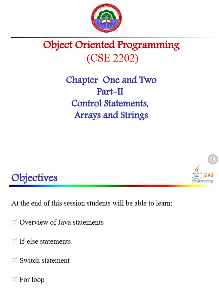 Chapter 2 Basic Java Pdf Control Flow Variable Computer Science