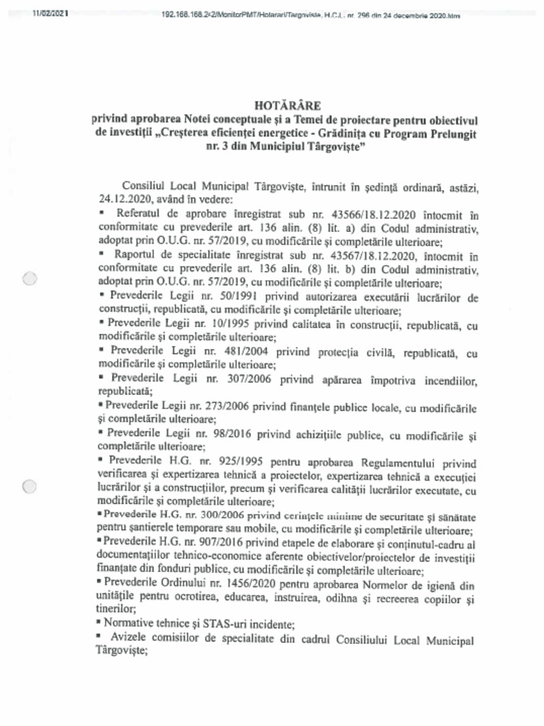 Nota Conceptuala Si Tema de Proiectare Liceu | PDF