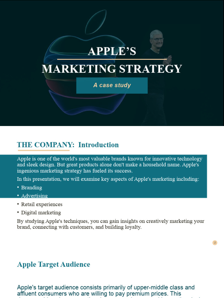 Apple's Target Market Analysis | PDF | Target Audience | Brand