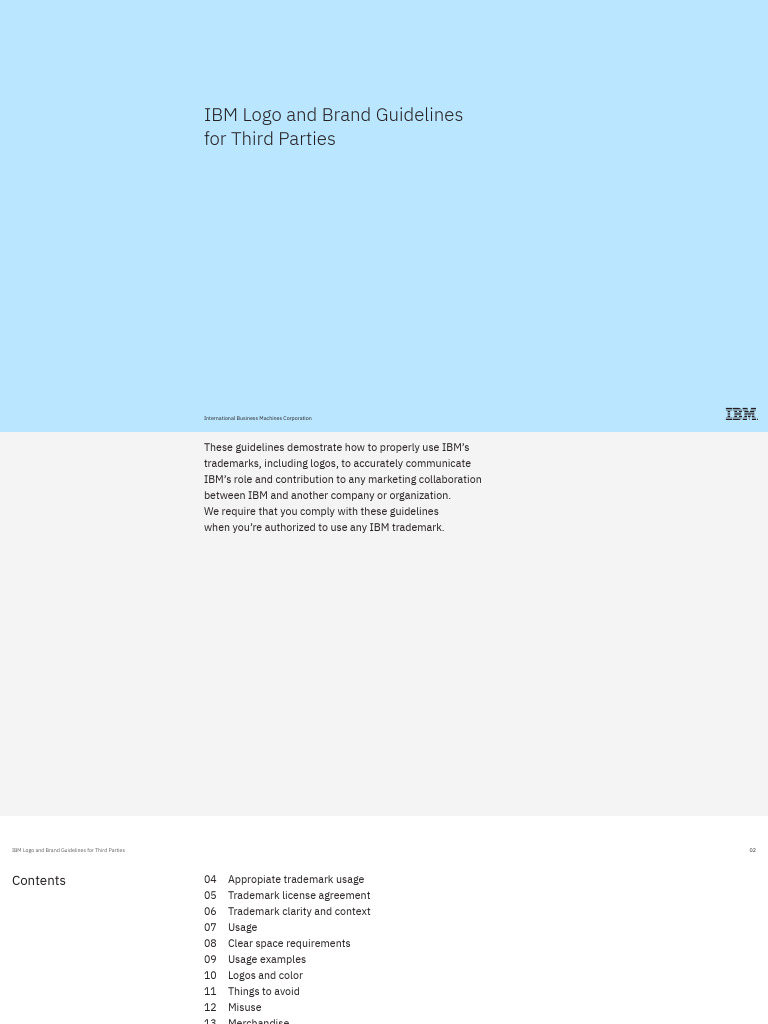 IBM Logo 3rdparties 300822 | PDF | Trademark | Logos