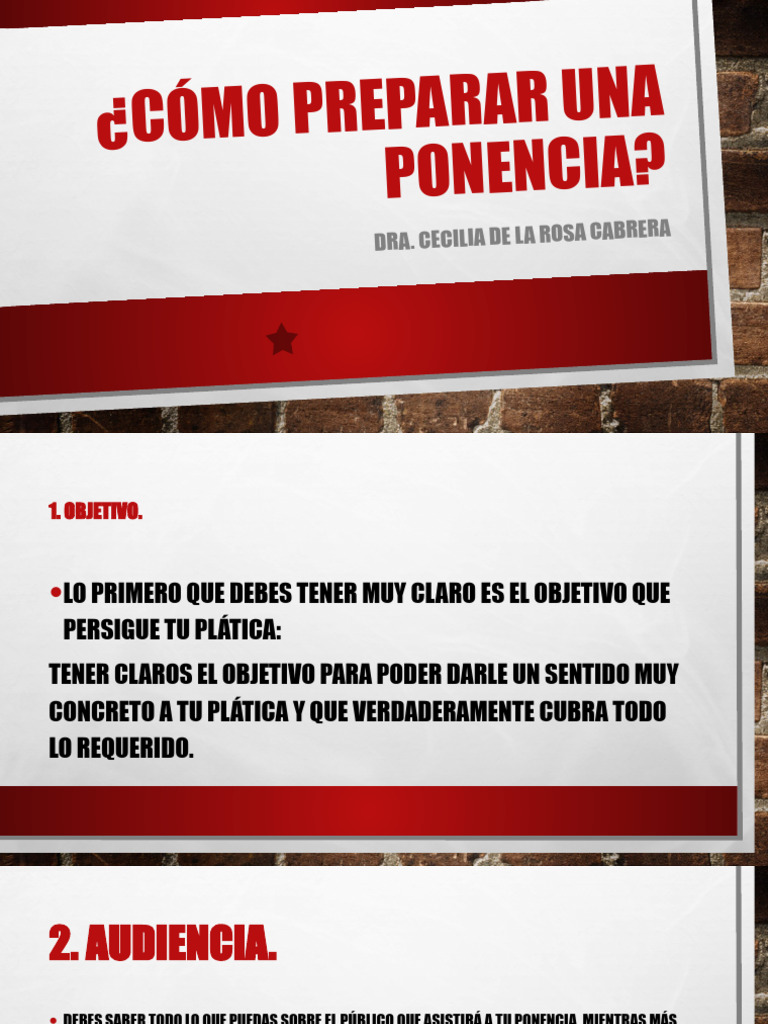 Cómo Preparar Una Ponencia | PDF