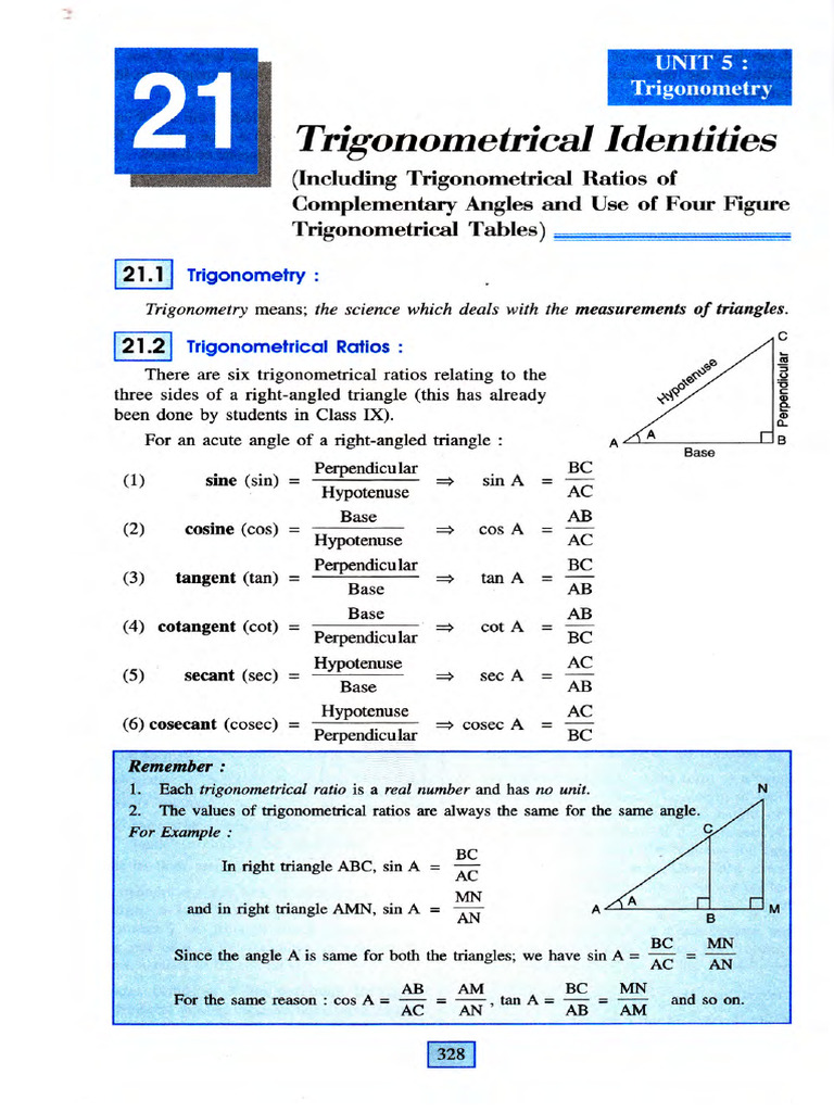 Chapter-21 - Trigonometrical Identities | PDF