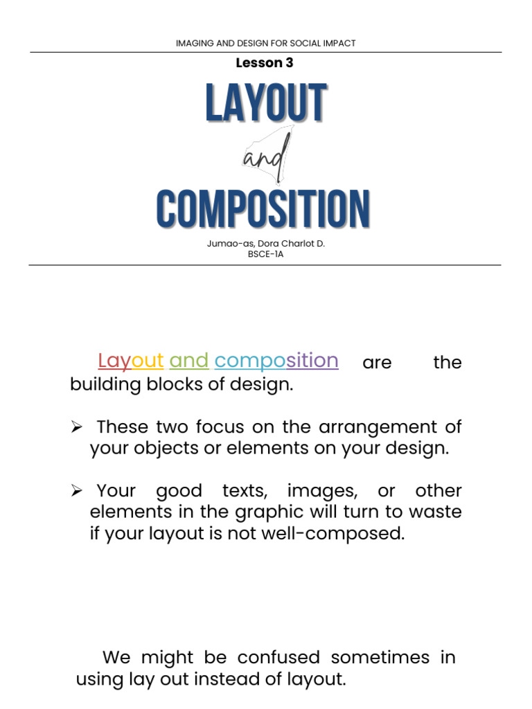Group 7 Layout & Composition (Lesson 3) | PDF | Page Layout ...