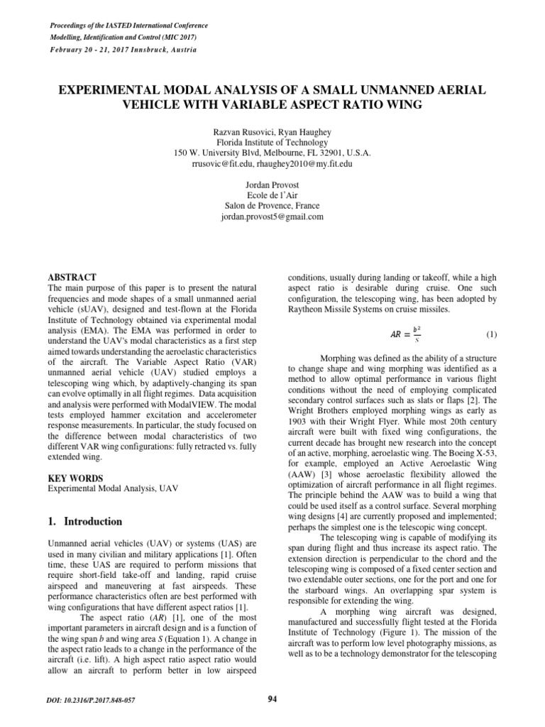Experimental Modal Analysis of sUAV | PDF | Spectral Density | Normal Mode