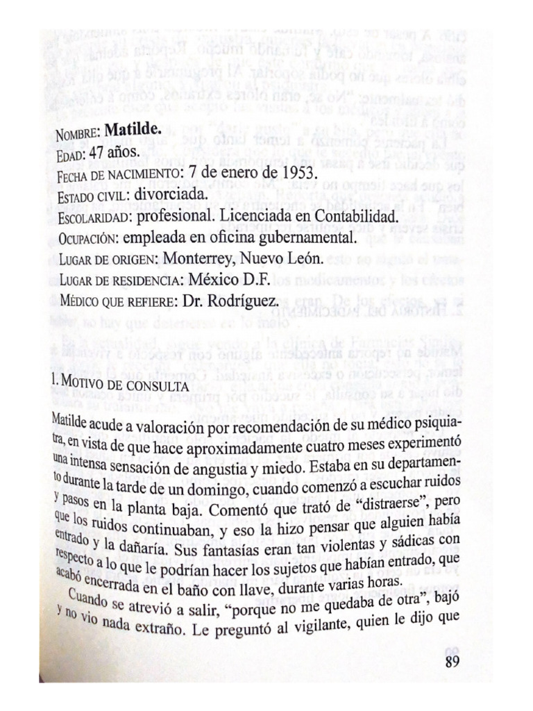 Caso Matilde-1 | PDF