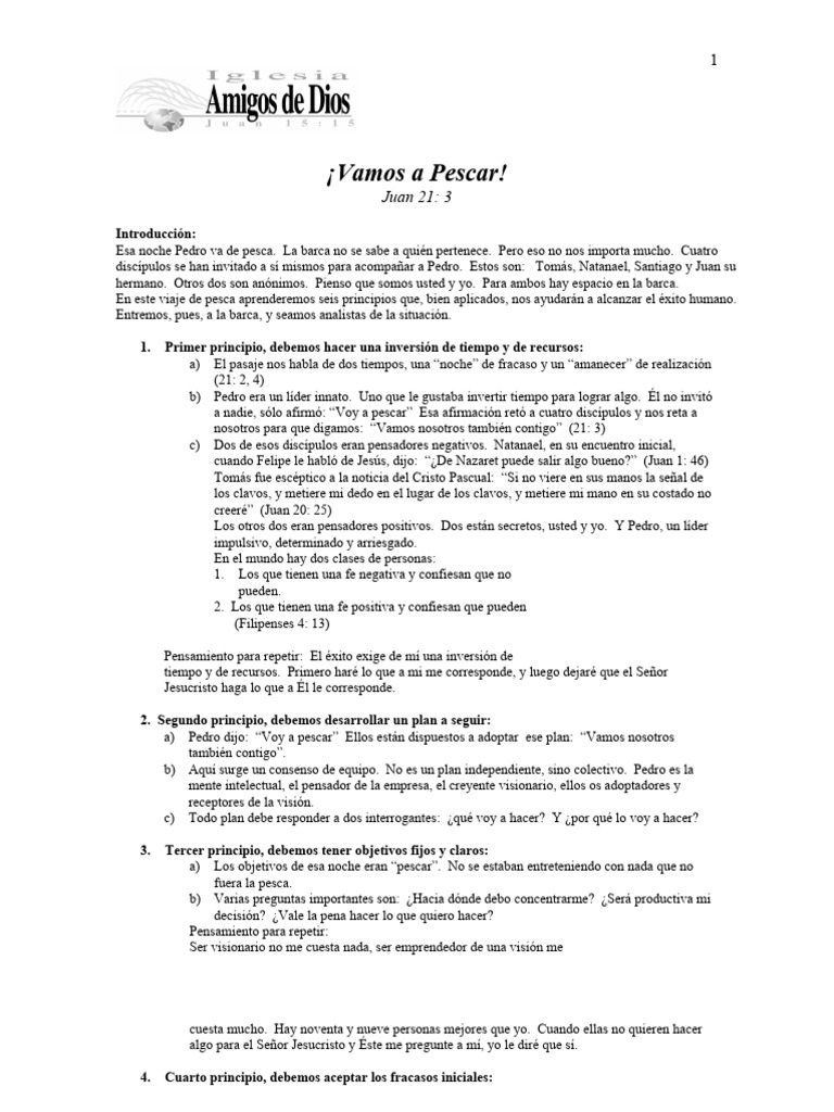 Vamos A Pescar | PDF | Jesús | San Pedro