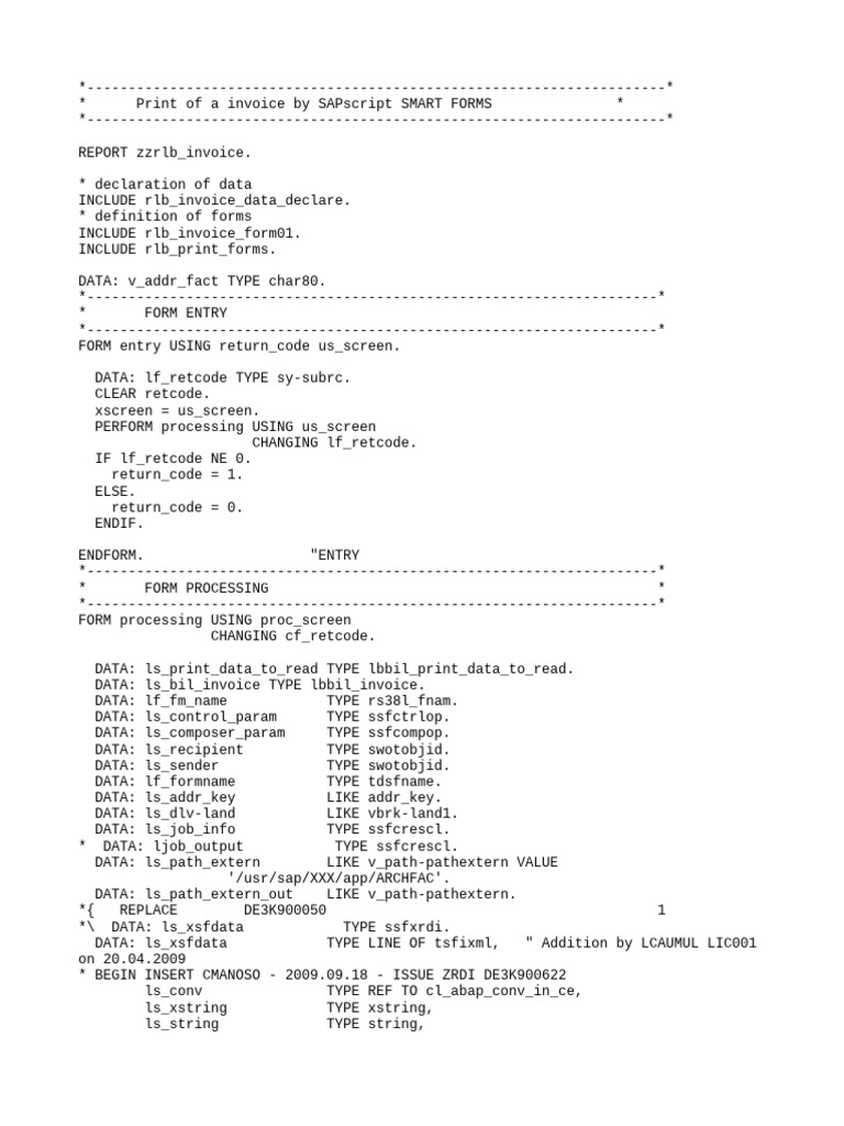 Output XML MAIL ZZRLB INVOICE | PDF | String (Computer Science) | Computing