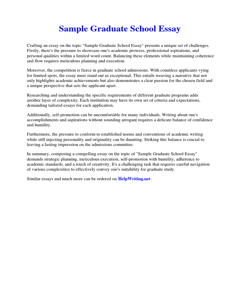 Sample Graduate School Essay | PDF | Indonesia | Economic Growth