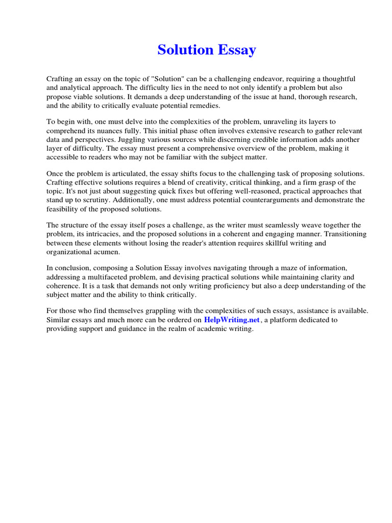 Solution Essay | PDF | Queen Victoria | Essays