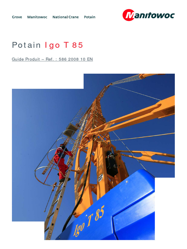Igo T 85 | PDF | Crane (Machine) | Trailer (Vehicle)