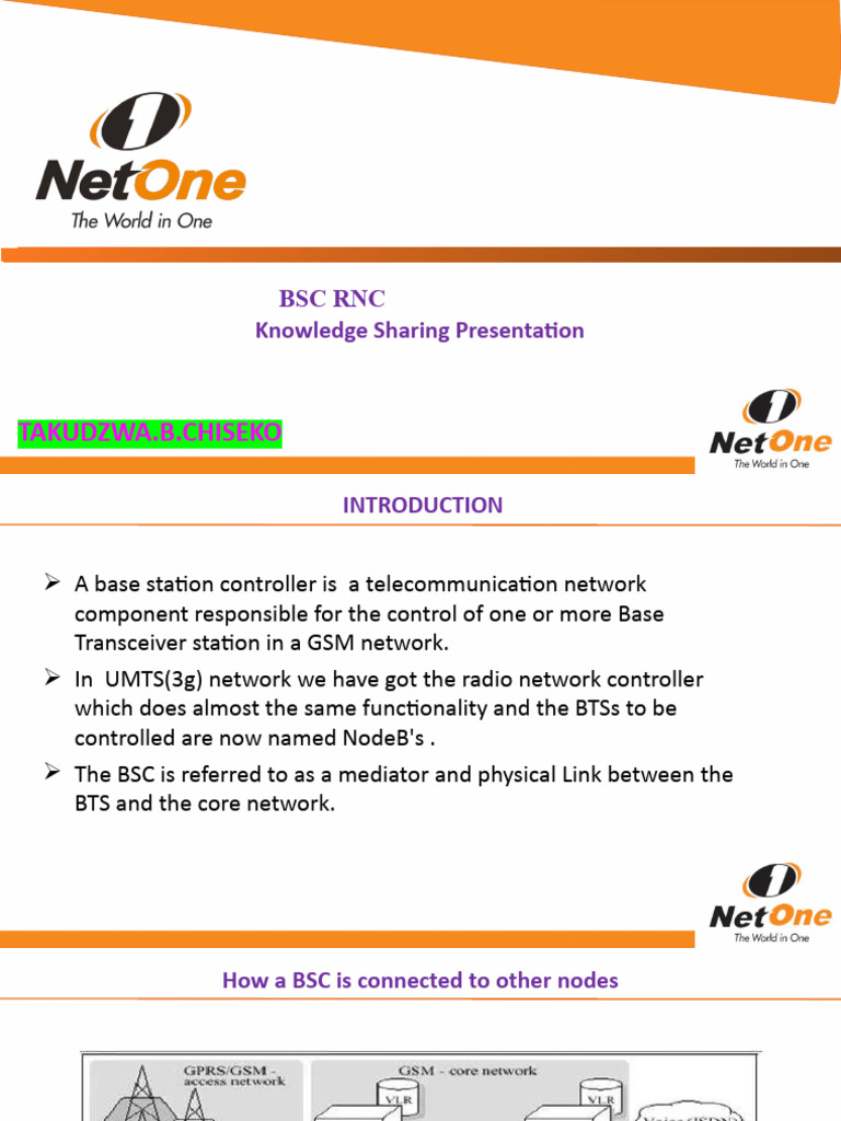 BSC RNC Presentation | PDF | Cellular Network | Computer Engineering