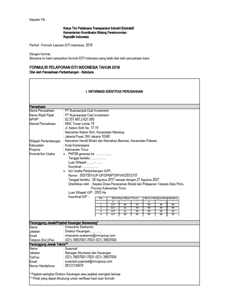MNB Nuansacipta Coal Investment 115 | PDF