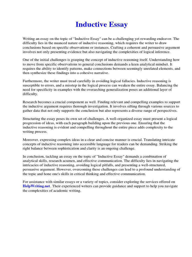 Inductive Essay | PDF | Snapchat | Juvenile Delinquency