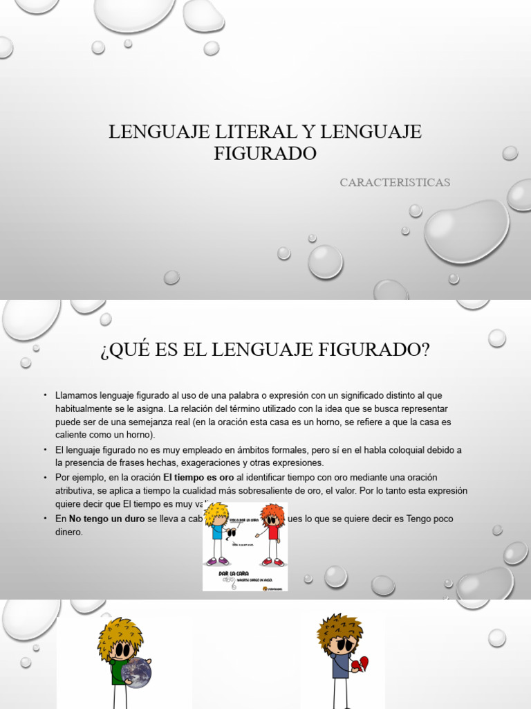 Lenguaje Literal y Figurado: Definiciones y Ejemplos | PDF