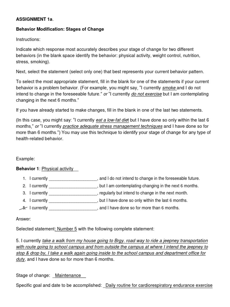 PE11 Module 1 - Assignment | PDF | Goal