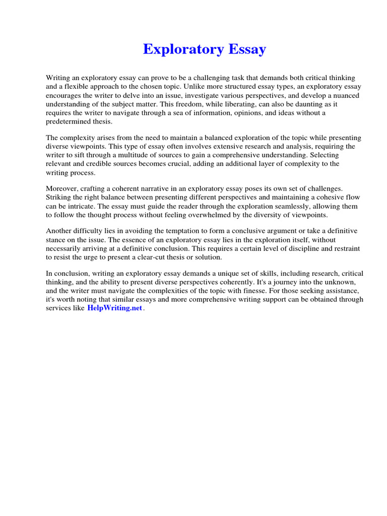 Exploratory Essay | PDF | Psychological Trauma | Stress (Biology)