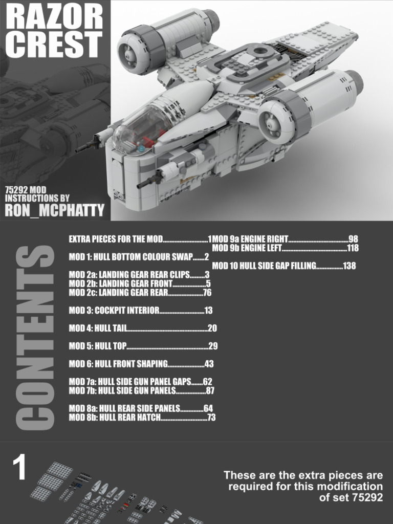 MOD 75292 Razor Crest by Ron McPhatty | PDF