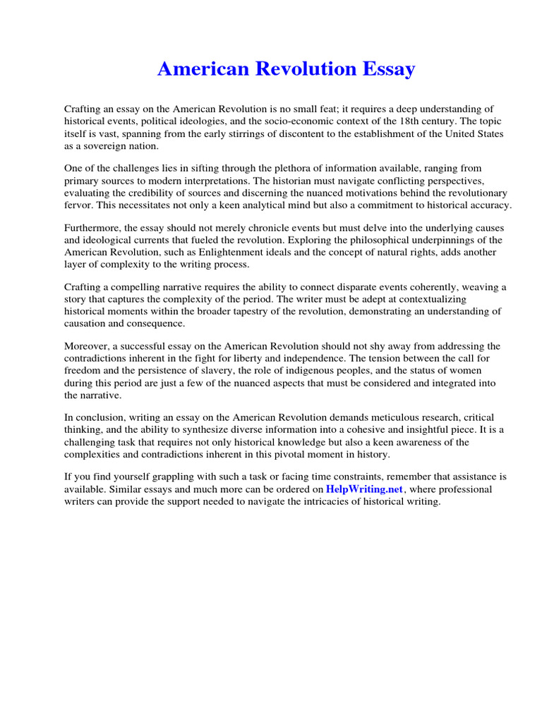 American Revolution Essay | PDF | Computer Network | Normandy Landings