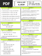 Exercices d'équations et inéquations 3AC | PDF | Formes géométriques ...