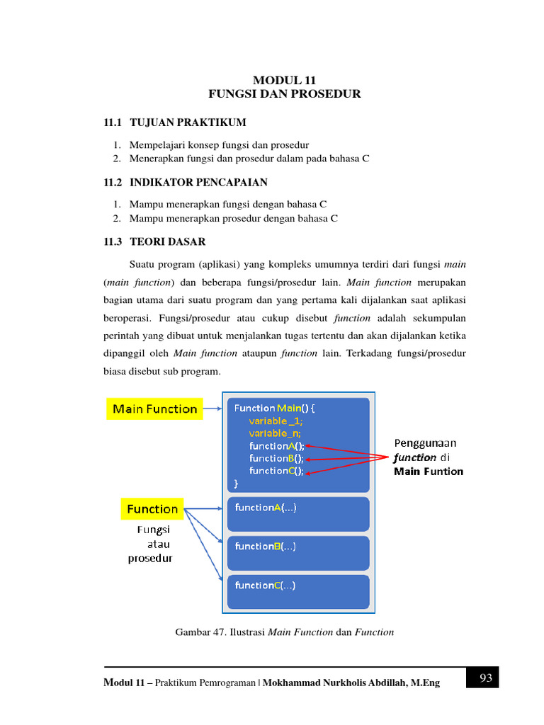 Modul 11 Fungsi Dan Prosedur Pdf