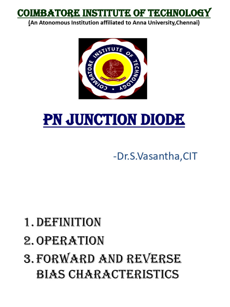 PN Junction | PDF | P–N Junction | Diode