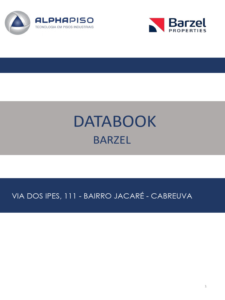 Databook Barzel - Rev.01 | PDF | Concreto | Poliuretano