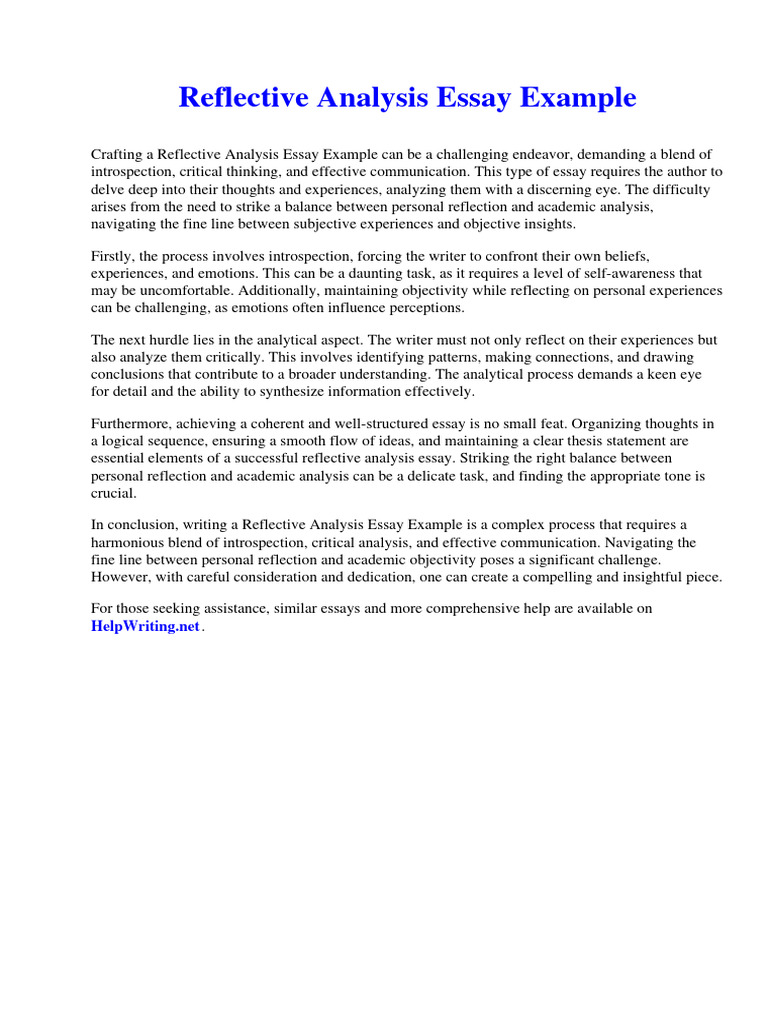 Reflective Analysis Essay Example | PDF | Lactic Acid | Fermentation