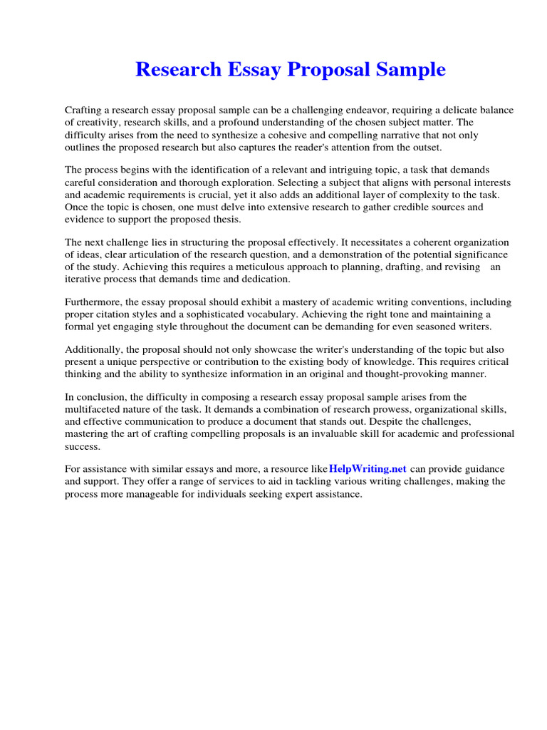 Research Essay Proposal Sample | PDF | Wright Brothers | Wright Flyer