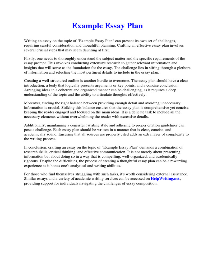 Example Essay Plan | PDF | Taxes | Confucianism