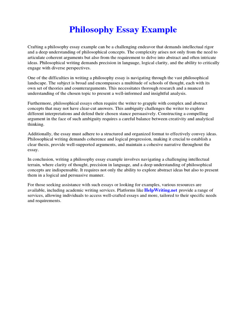 Philosophy Essay Example | PDF | Tornadoes | United Nations