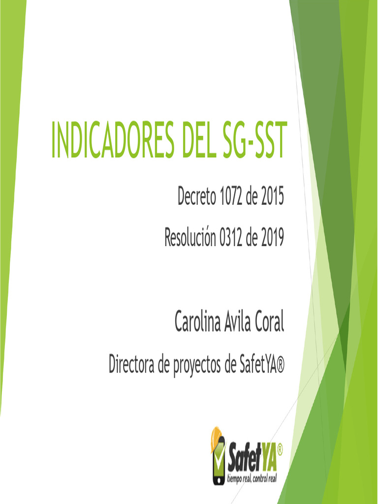 Indicadores Del SG SST Virtual | PDF | Medición | Evaluación