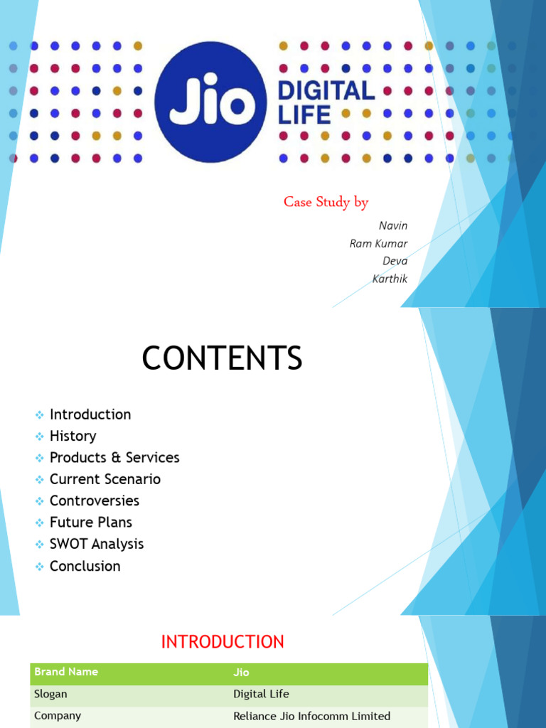 Jio Casestudy 170507143443 | PDF | 4 G | Computer Networking