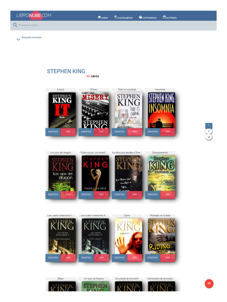 60 libros de Stephen King | PDF