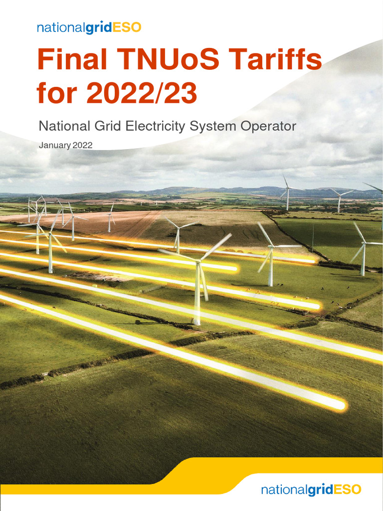 2022-23 Final TNUoS Tariffs Report | PDF | Electric Power Transmission ...