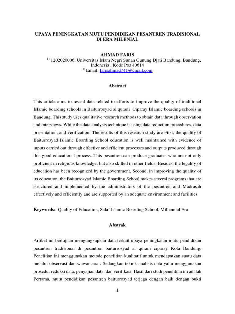 Ahmad Faris - Tugas Sosiologi Pendidikan - PAI 5A - 1202020006 | PDF