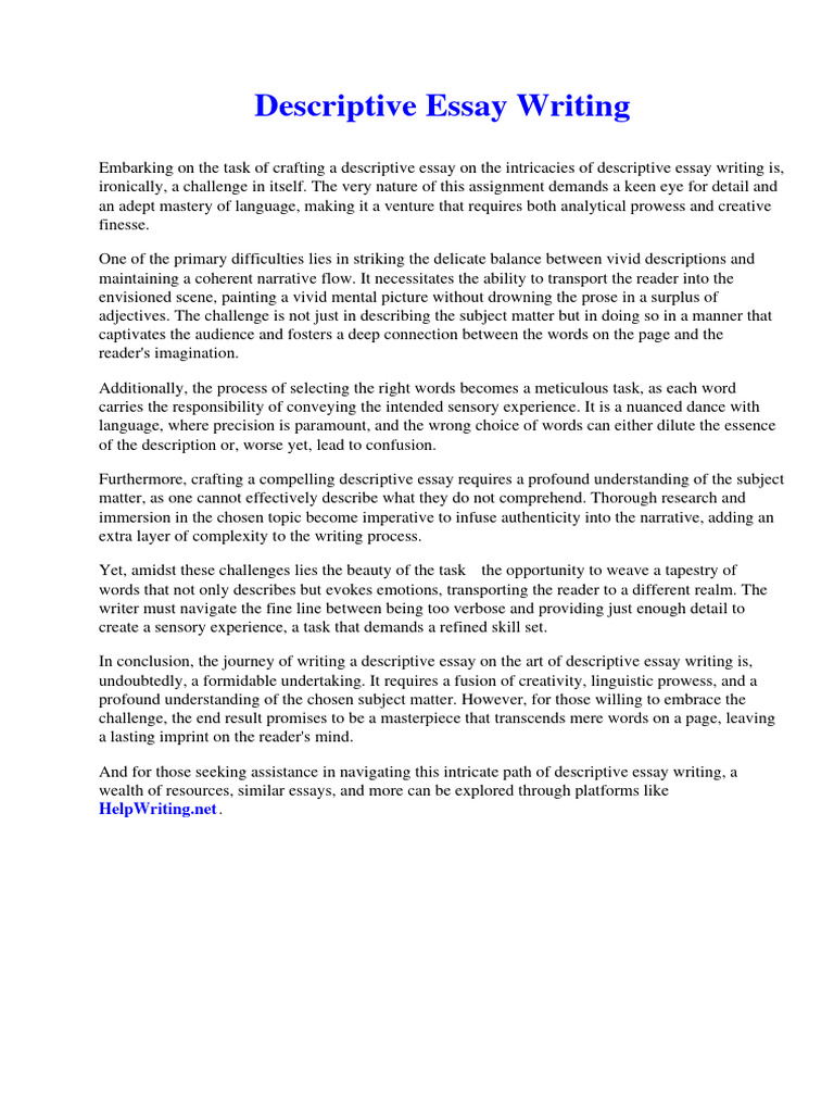 Descriptive Essay Writing | PDF | Hybrid Vehicle | Hybrid Electric Vehicle