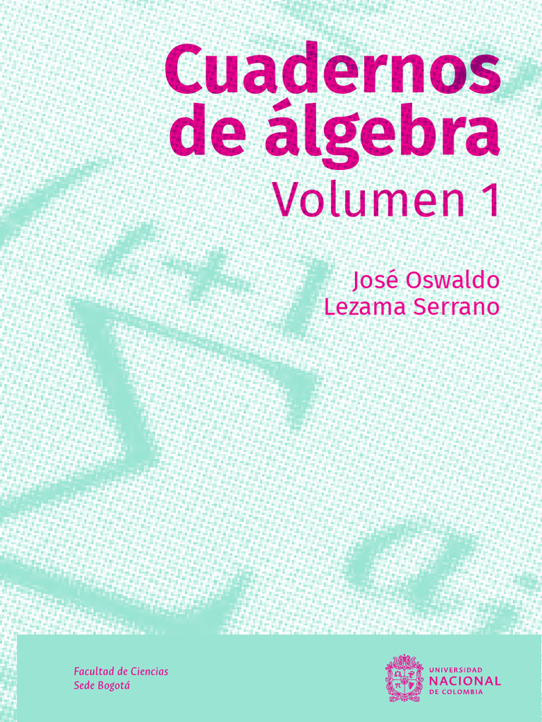 Cuadernos de Álgebra: Volumen 1 | PDF | Grupo (Matemáticas) | Conjunto ...