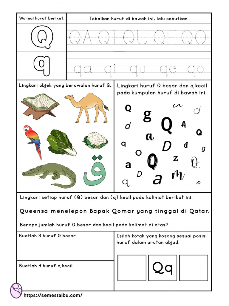 Pengenalan Huruf Q | PDF