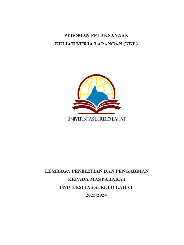 Pedoman KKL Universitas Serelo Lahat | PDF | Karier & Perkembangan