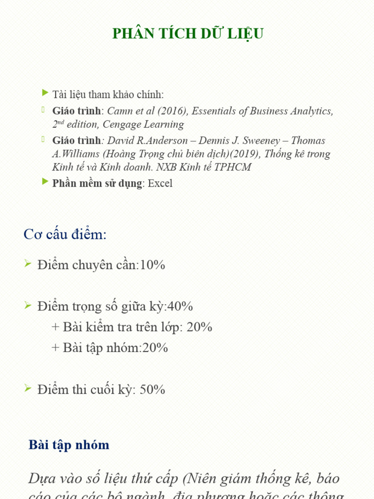 Chương 1 - Tổng Quan Về PTDL | PDF