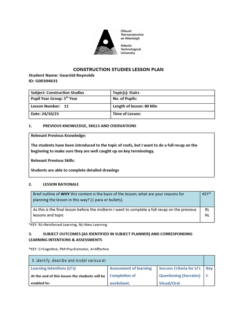 Cs-Lesson Plan 11 | PDF | Teachers | Learning