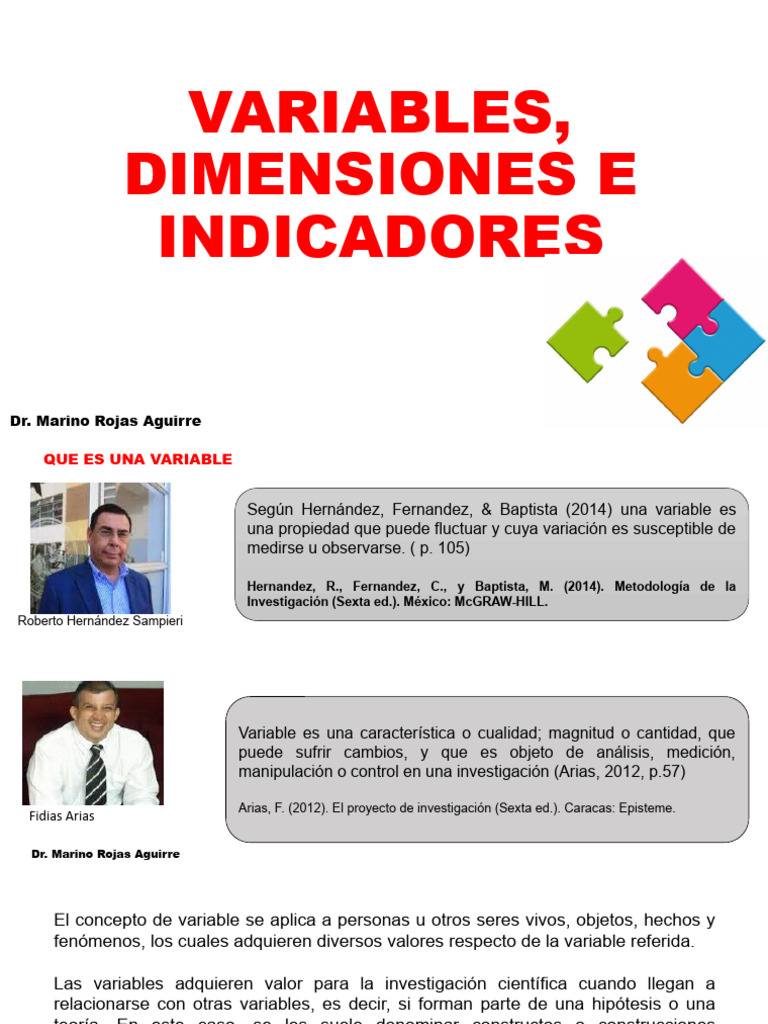 Sesion 01 - Operacionalizacion Variable Dimensiones e Indicadores | PDF | Nivel de medida | Science