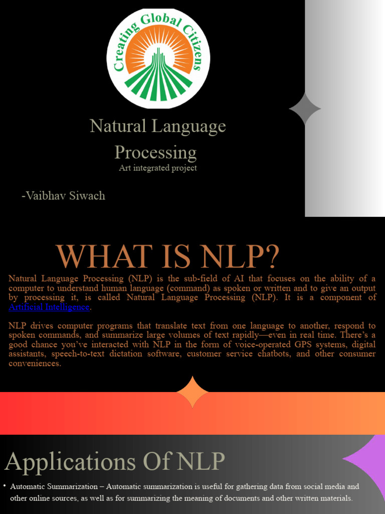 IP Projects NLP | PDF | Speech Recognition | Artificial Intelligence