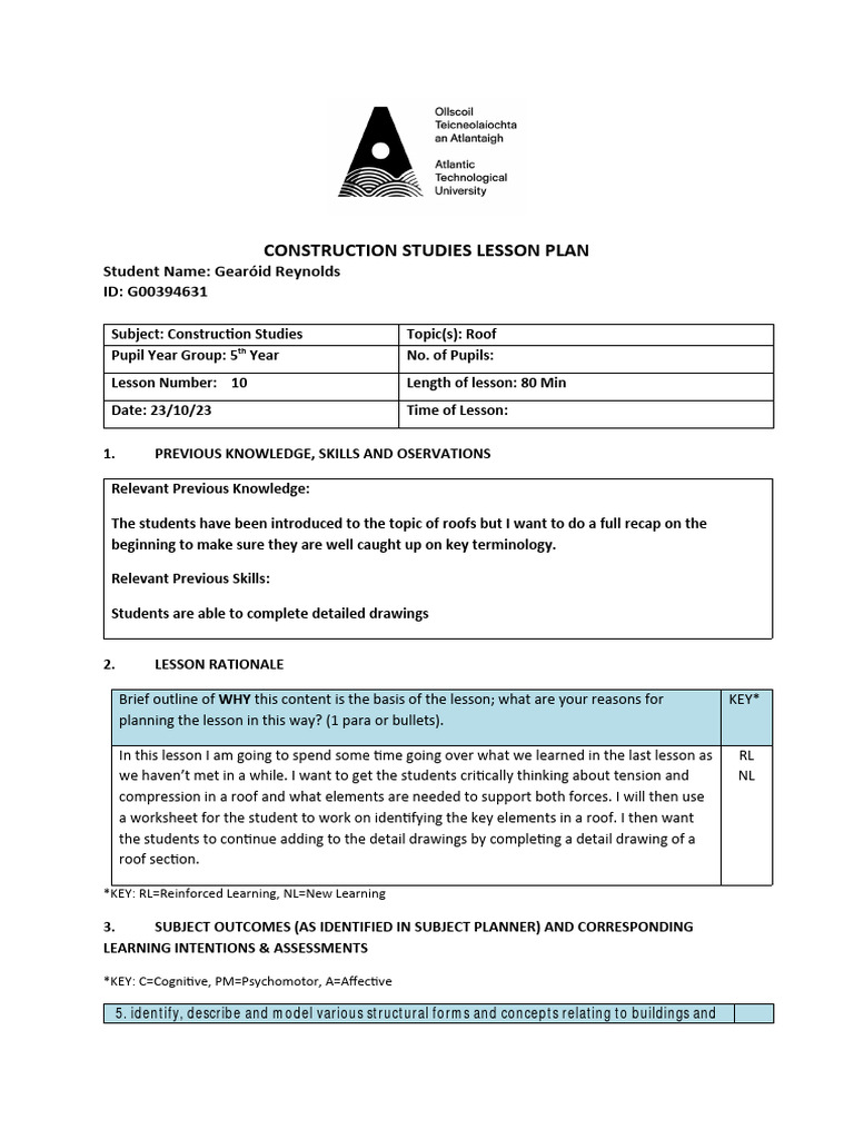 Cs-Lesson Plan 10 | PDF | Classroom | Teachers