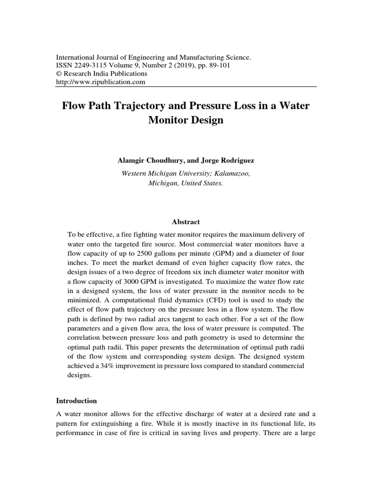 Ijemsv9n2 01 | PDF | Fluid Dynamics | Fire Engine