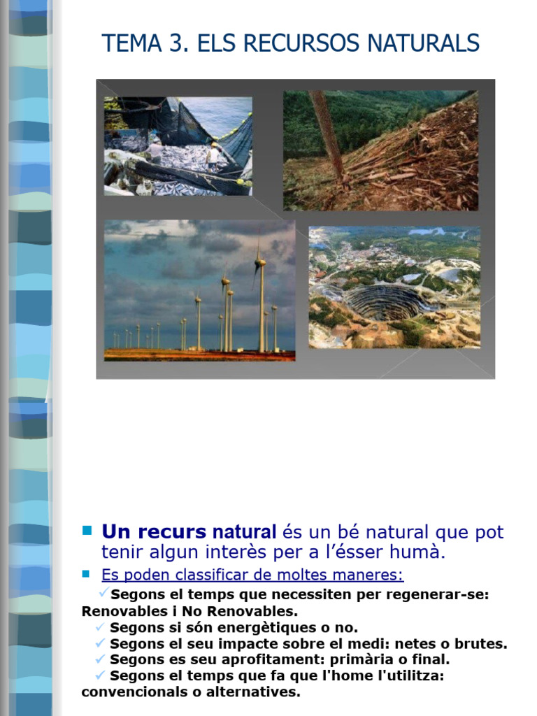 Tema 3. Els Recursos Naturals | PDF
