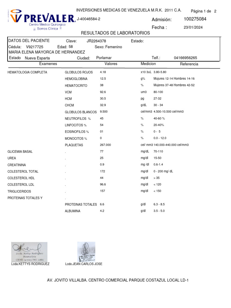 Maria Elena Mayorca de Hernandez - Examen - Lab | PDF | Anatomía ...