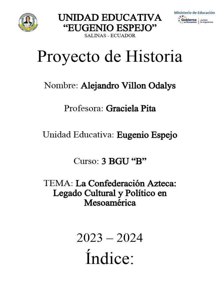 Proyecto de Historia | PDF | Mesoamérica | México