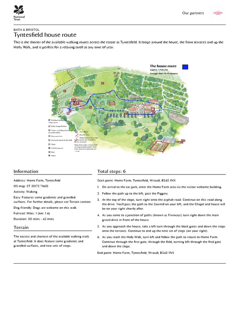 Tyntesfield House Route Walking | PDF